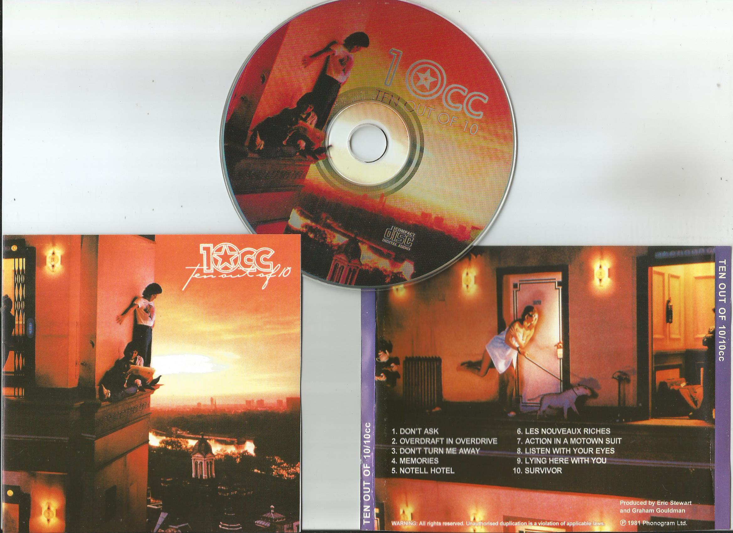 10cc Ten out of 10 (Vinyl Records, LP, CD) on CDandLP