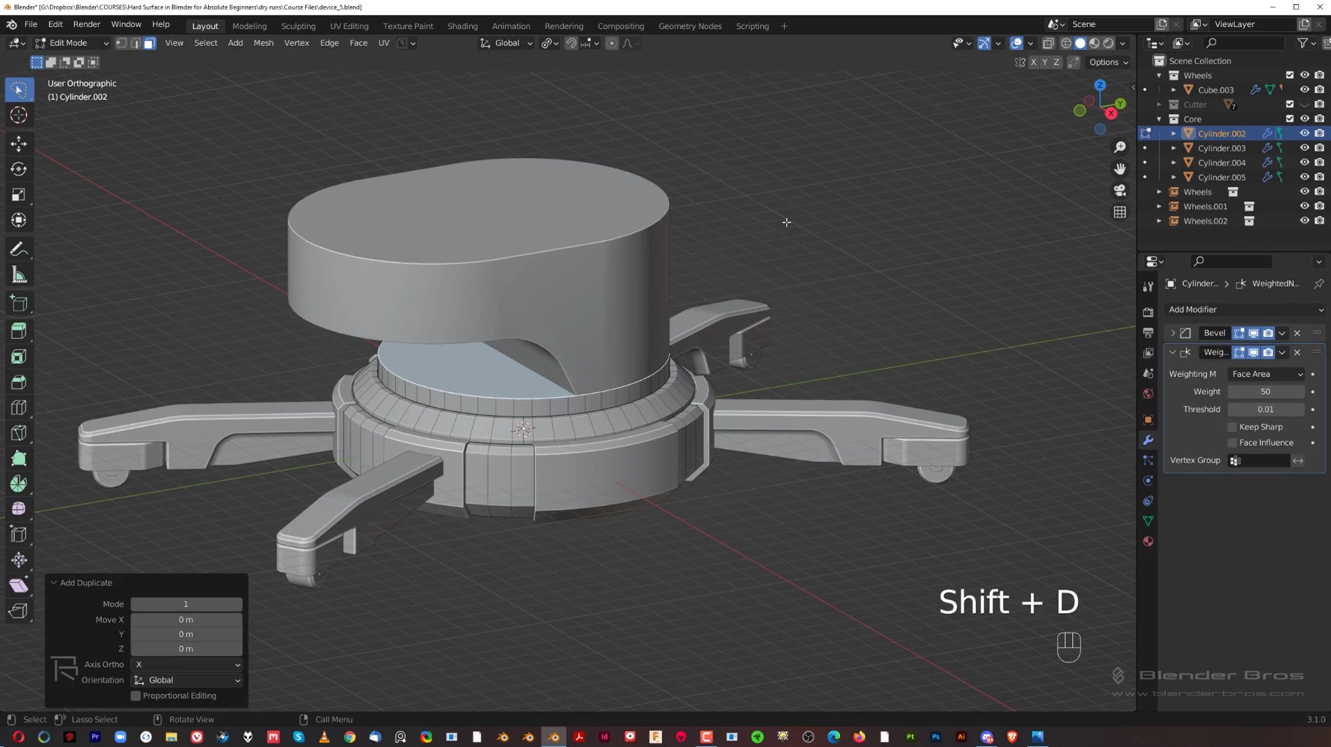 Blender Bros, Josh Gambrell, Ponte Ryuurui | Hard Surface Modeling in Blender 3 Jumpstart (2022 ...