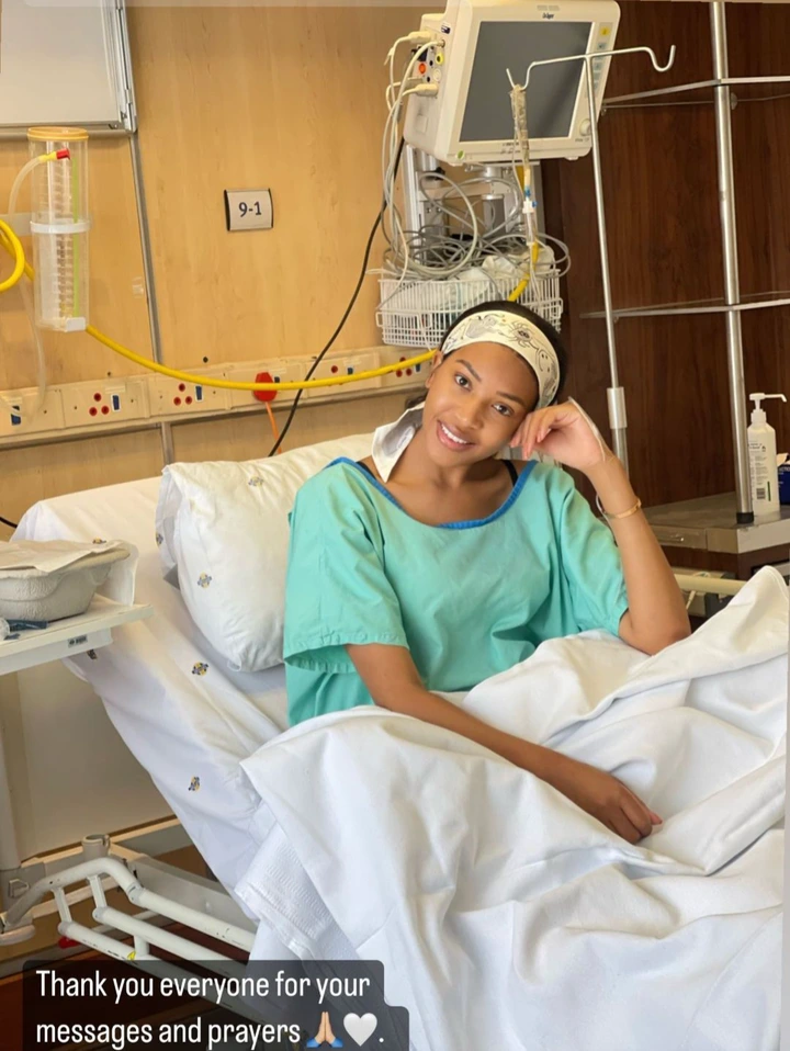 Blue Mbombo shares a picture on hospital bed and thanked people for ...